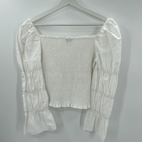 Moon River | Tops | Nwt Moon River Long Sleeve Top Peasant Blouse ...